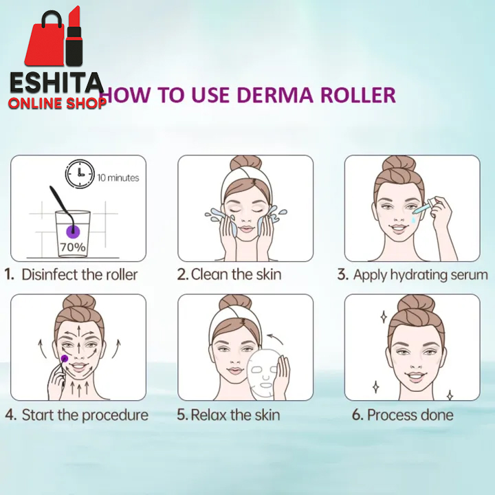 Derma Roller Micro Needle For Hair, Beard Growth And Facial Skin Therapy