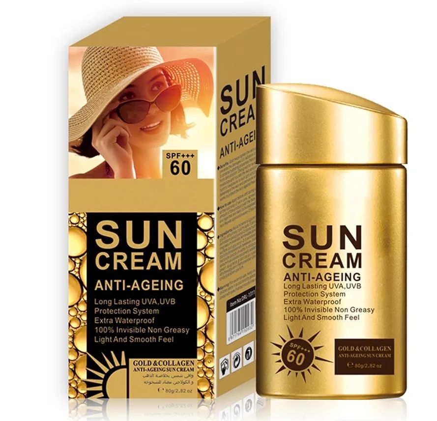 Anti Aging Sunscreen SPF 60 for Face and Body, Sun Screen Non Greasy ...