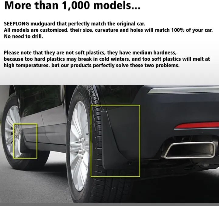 Universal Car Mud Guards – Premium Quality And Durable Mud Flaps for ...