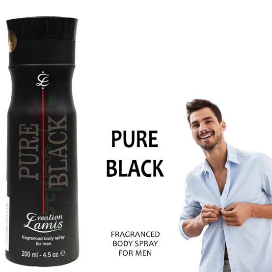 International UAE product Body Spray Creation Lamis Pure BLack perfume ...