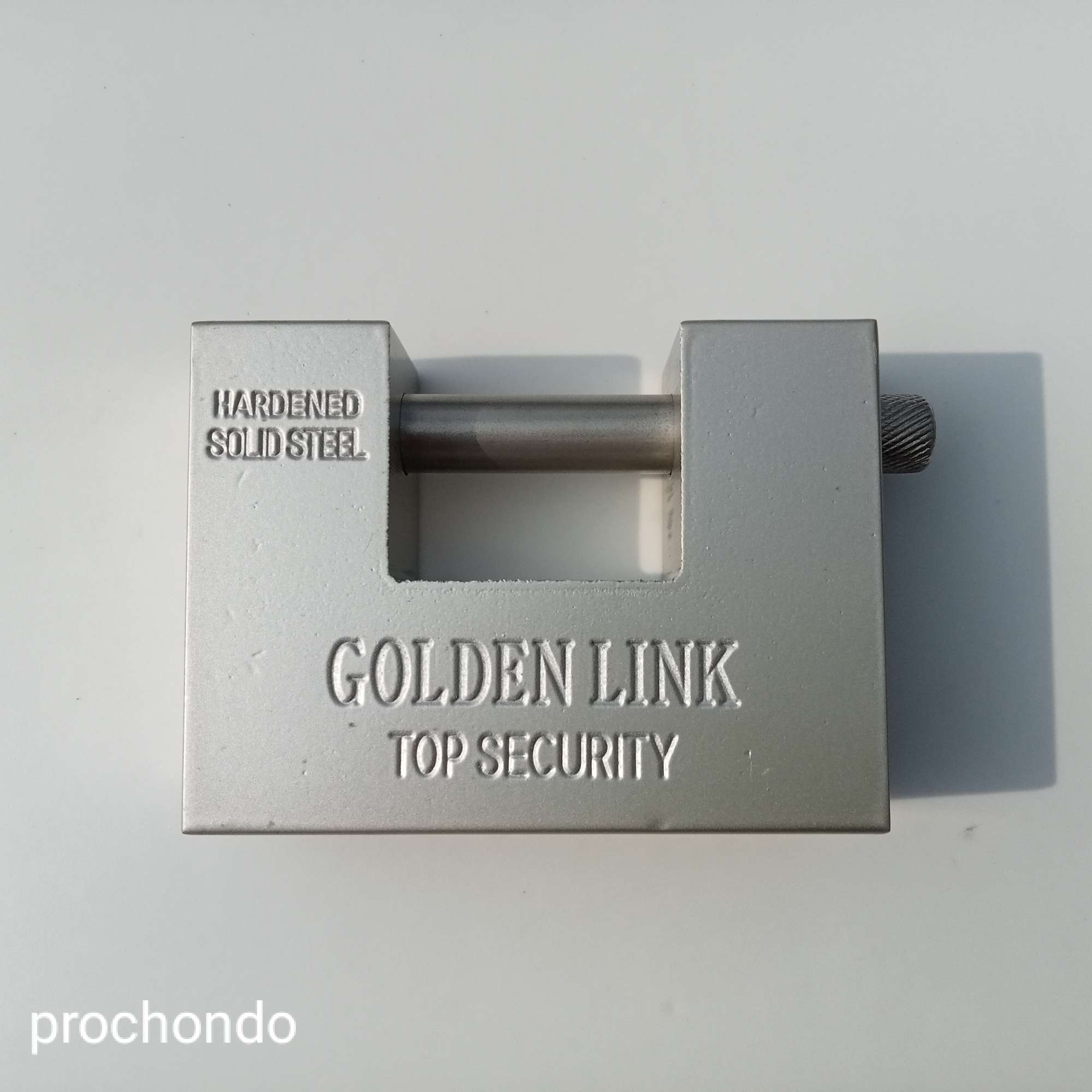 China Giant SS Solid Steel Golden Link Padlock 84 MM Heavy duty ...