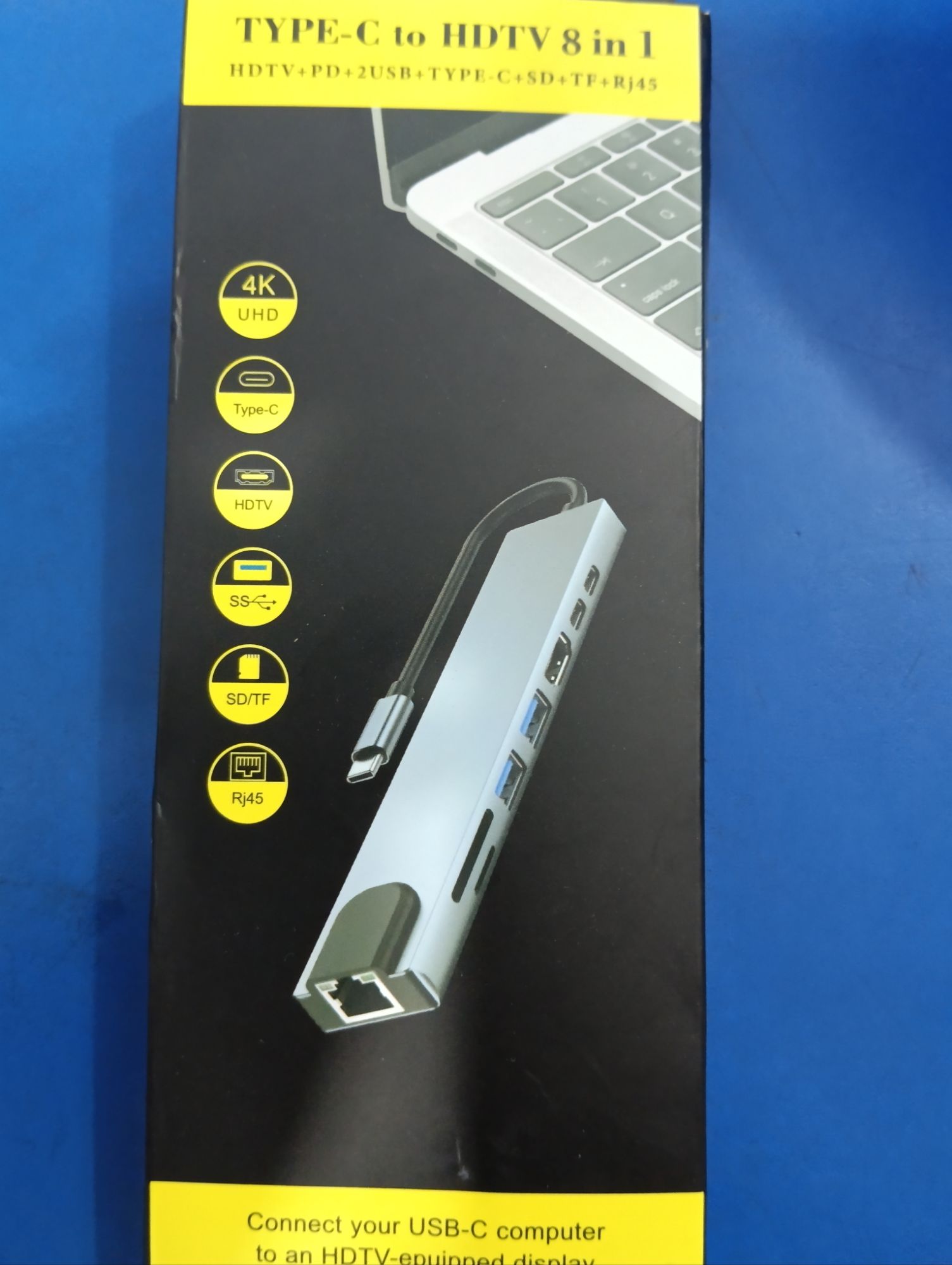 8 In1 Multi-Port Type C To USB C 4K HDMI Adapter USB 3.0 | Daraz.com.bd