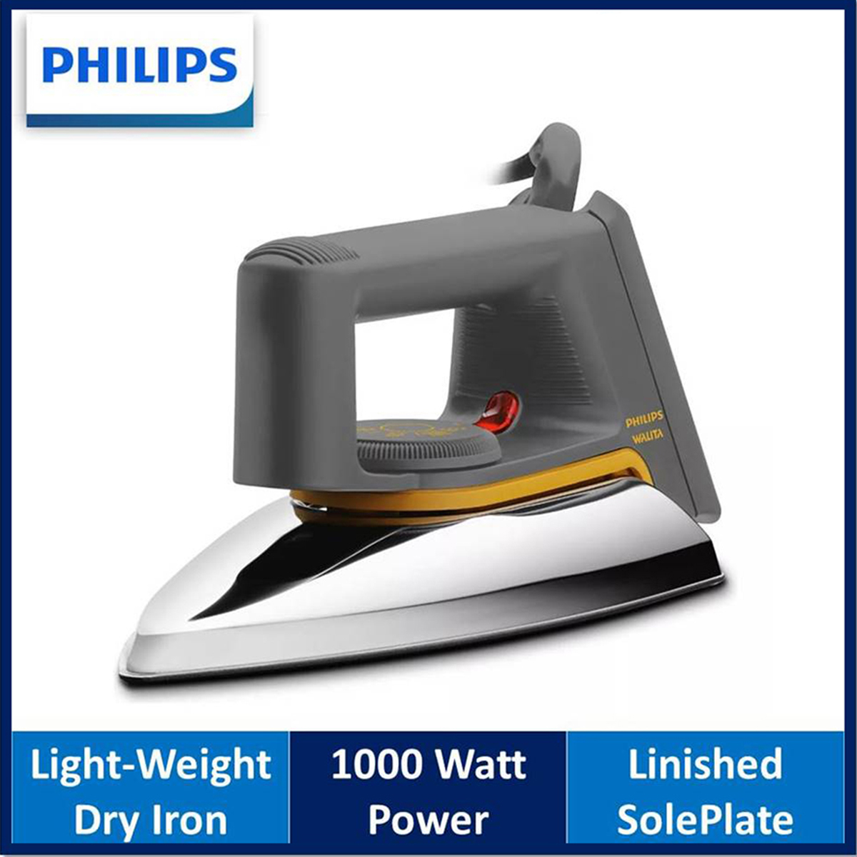 Philips HD1172 Lightweight Compact Classic Dry Iron | Daraz.com.bd
