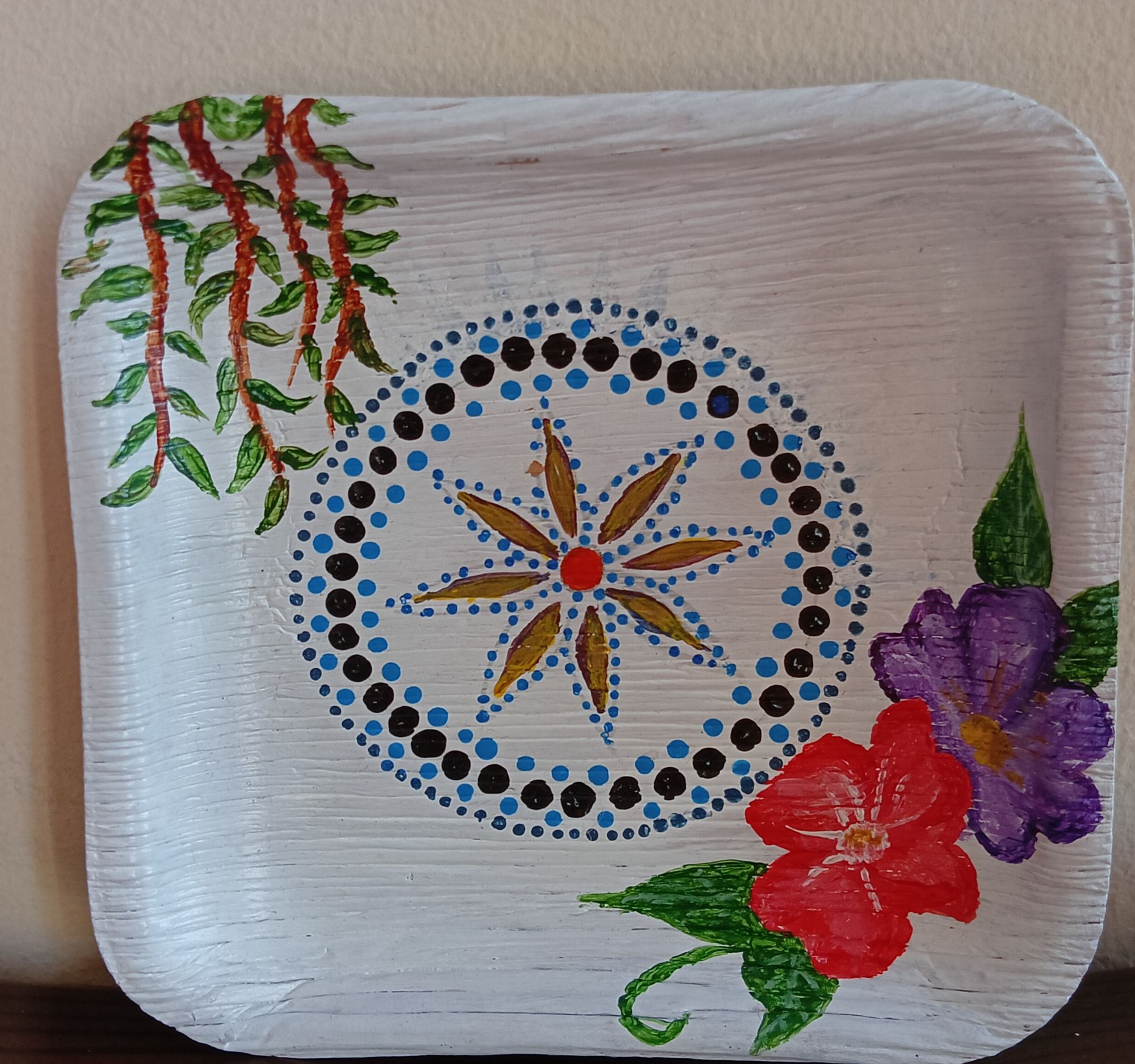 6" supari patar plate painting for wall decor | Daraz.com.bd