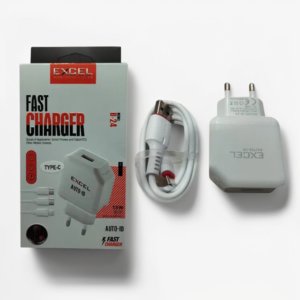 Excel B24 3.4A Quick Charging 18w Charger Fast Charging Micro USB ...
