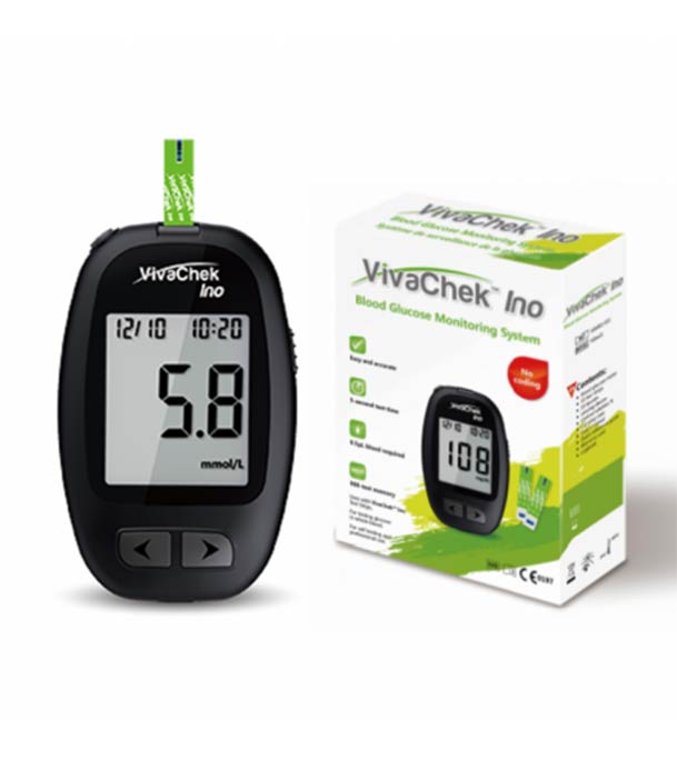 Vivachek Ino Glucometer Blood Glucose Test Meter - Vivacheck Diabetes ...