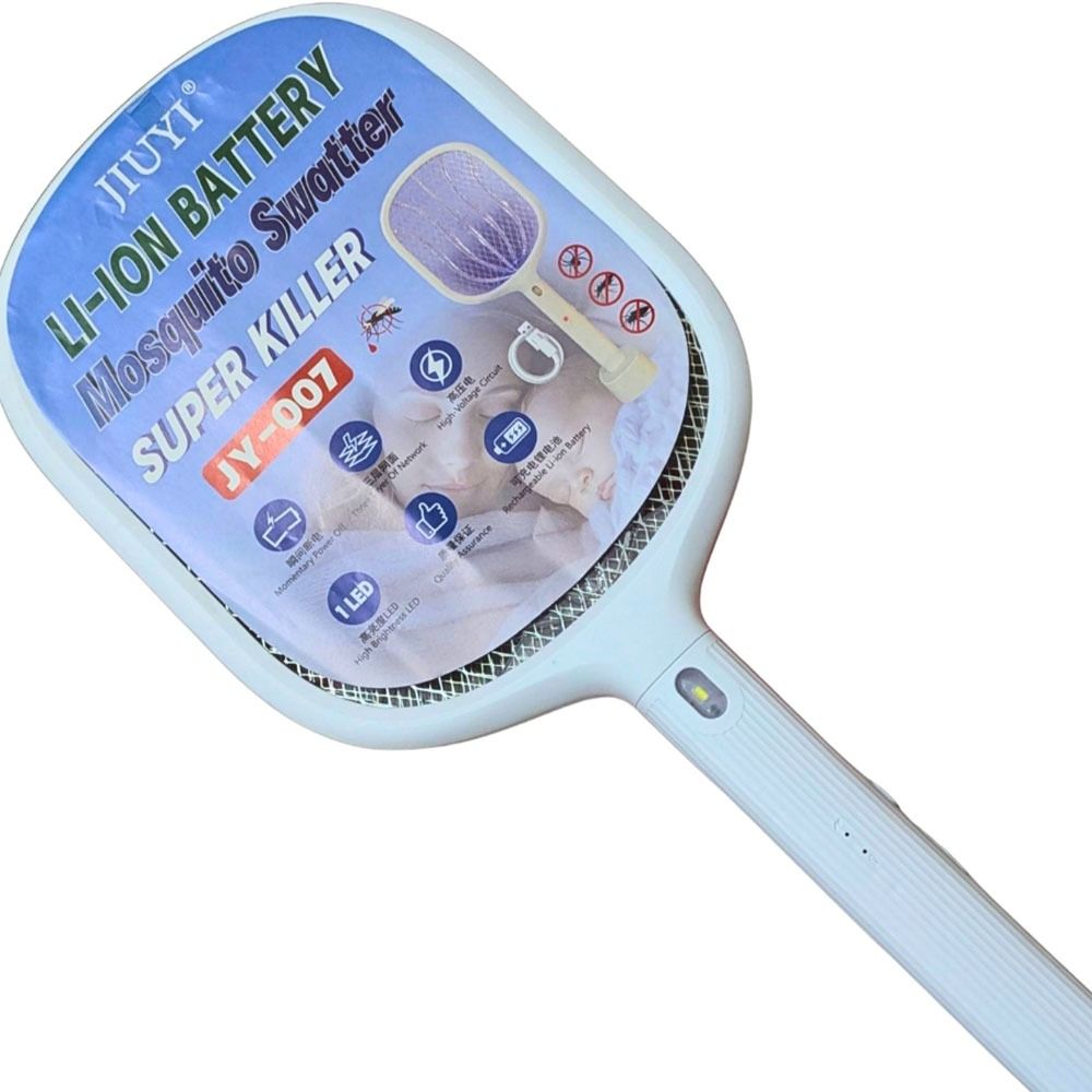 Super Killer Electric Mosquito Rechargeable Bat with Lure Light Insect ...