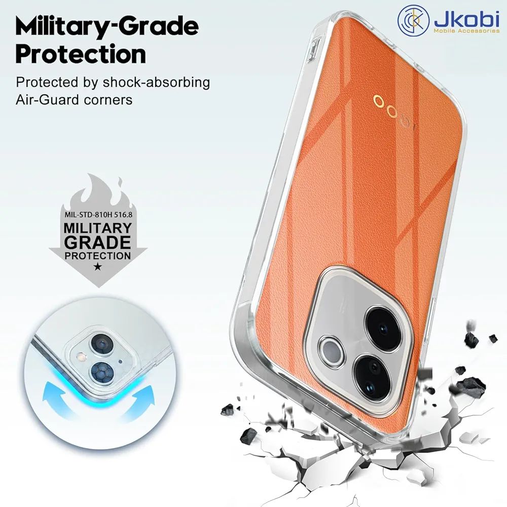 Vivo IQOO Z9s Pro 5G Flexible Clear Transparent Soft TPU Back Case Cover