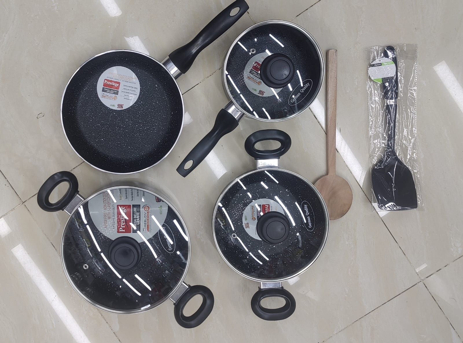 Prestige nonstick 7 pcs induction set | Daraz.com.bd
