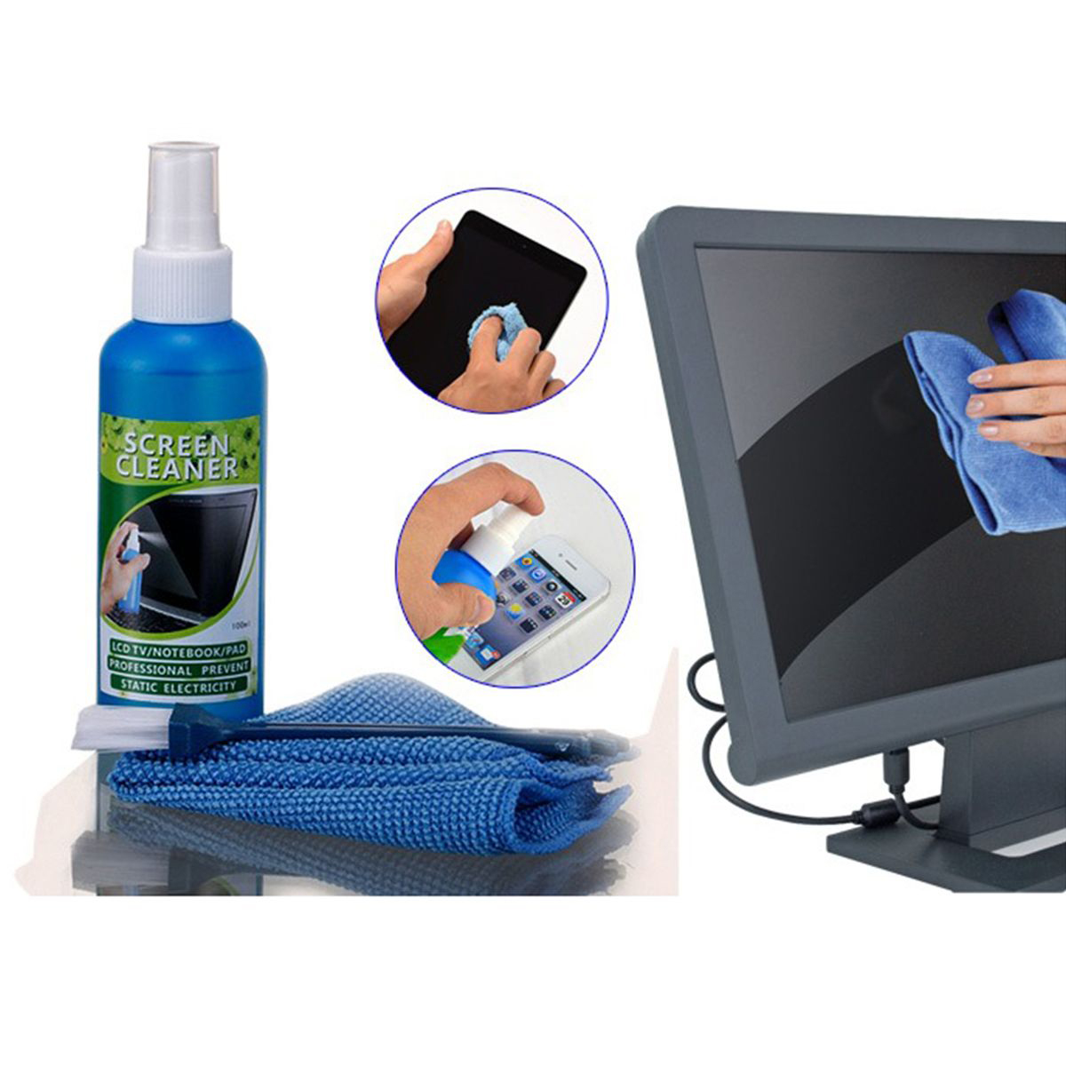 LCD Monitor Cleaner Kit For Laptop, Computer & TV | Daraz.com.bd