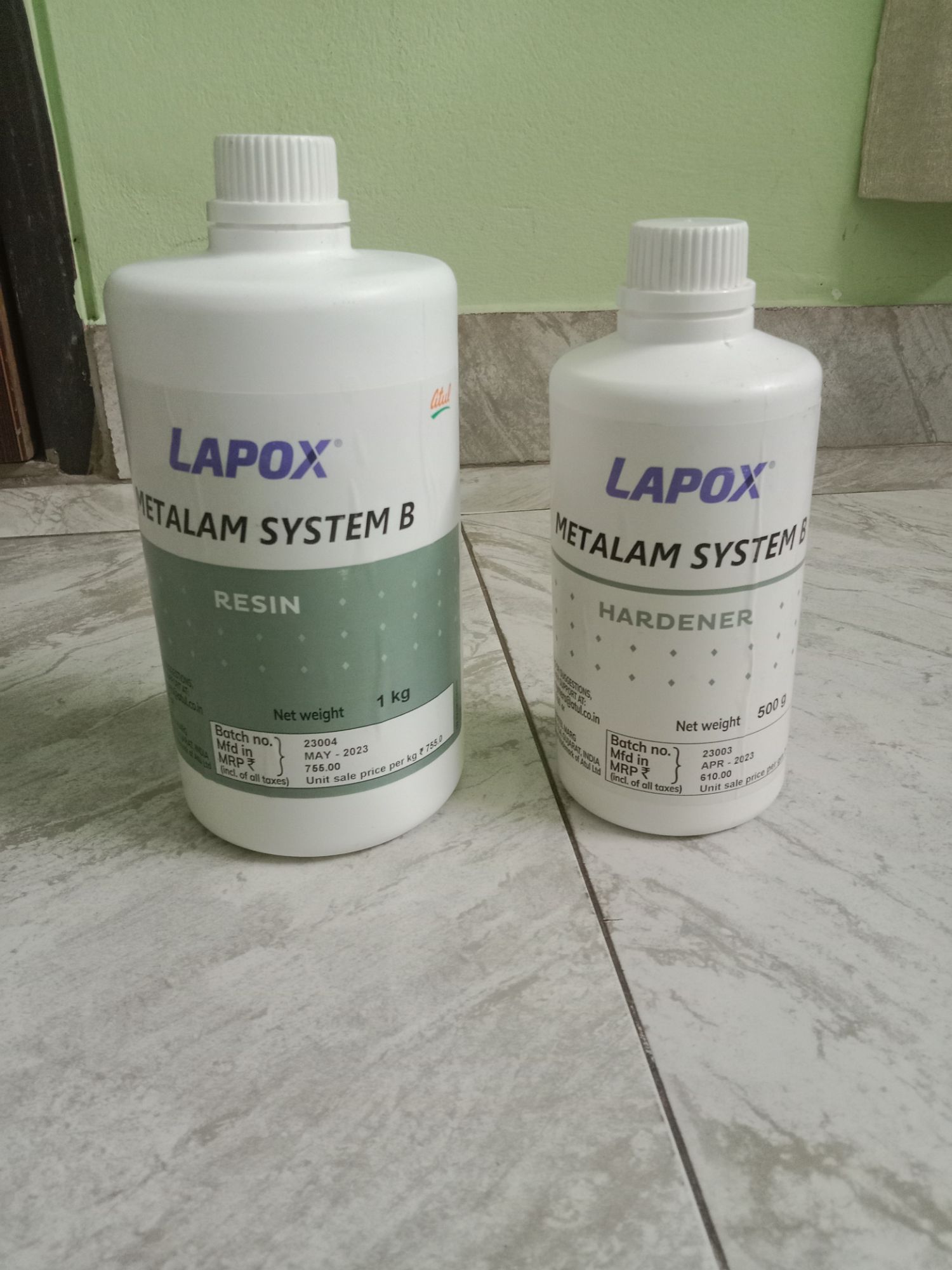 Lapox brand Epoxy resin 2:1 1.5 kg combo pack | Daraz.com.bd