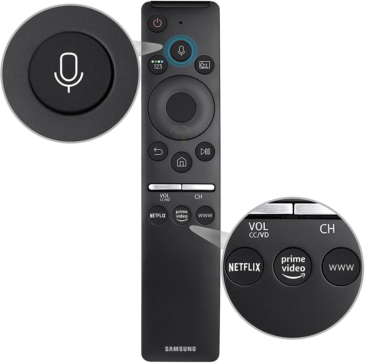 SAMSUNG SMART LED TV VOICE CONTROL REMOTE | Daraz.com.bd