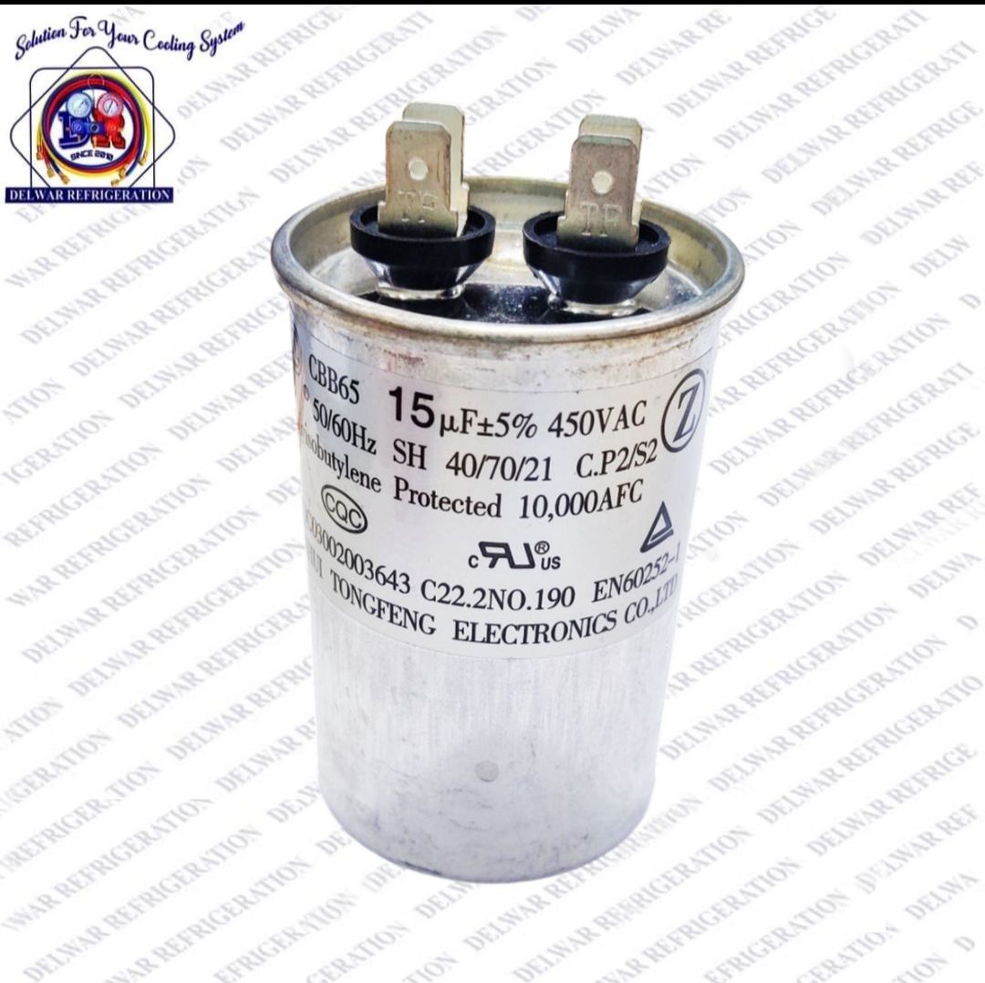 air conditioner outdoor fan motor capacitor 15uf 450VAC 50/60Hz