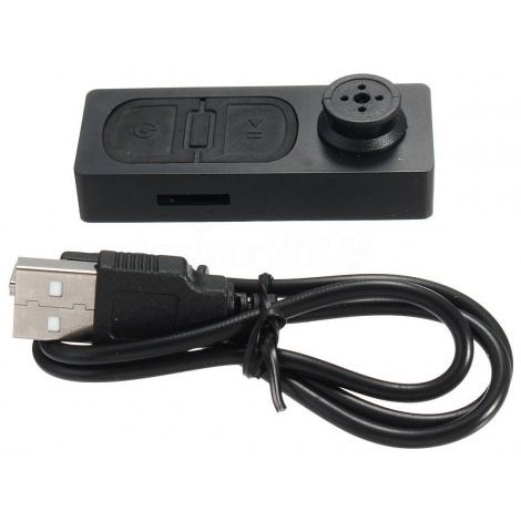 HD Button Spy Camera with 32GB Storage