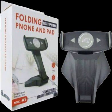 W9 Desktop Stand Folding Phone, iPad and Tab Holder