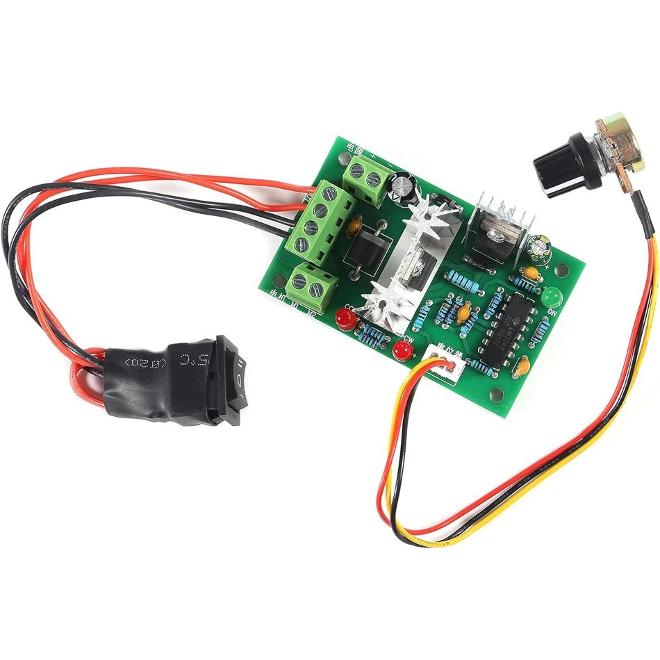 1pc Upgraded Adjustable DC Motor Speed PWM Controller 10V 12V 24V 30V ...