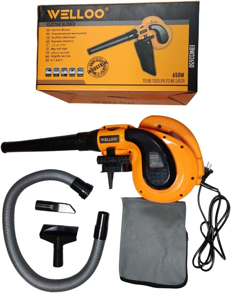 WELLOO 650Watt Electric Dust Air Blower With Vacuum System | Daraz.com.bd