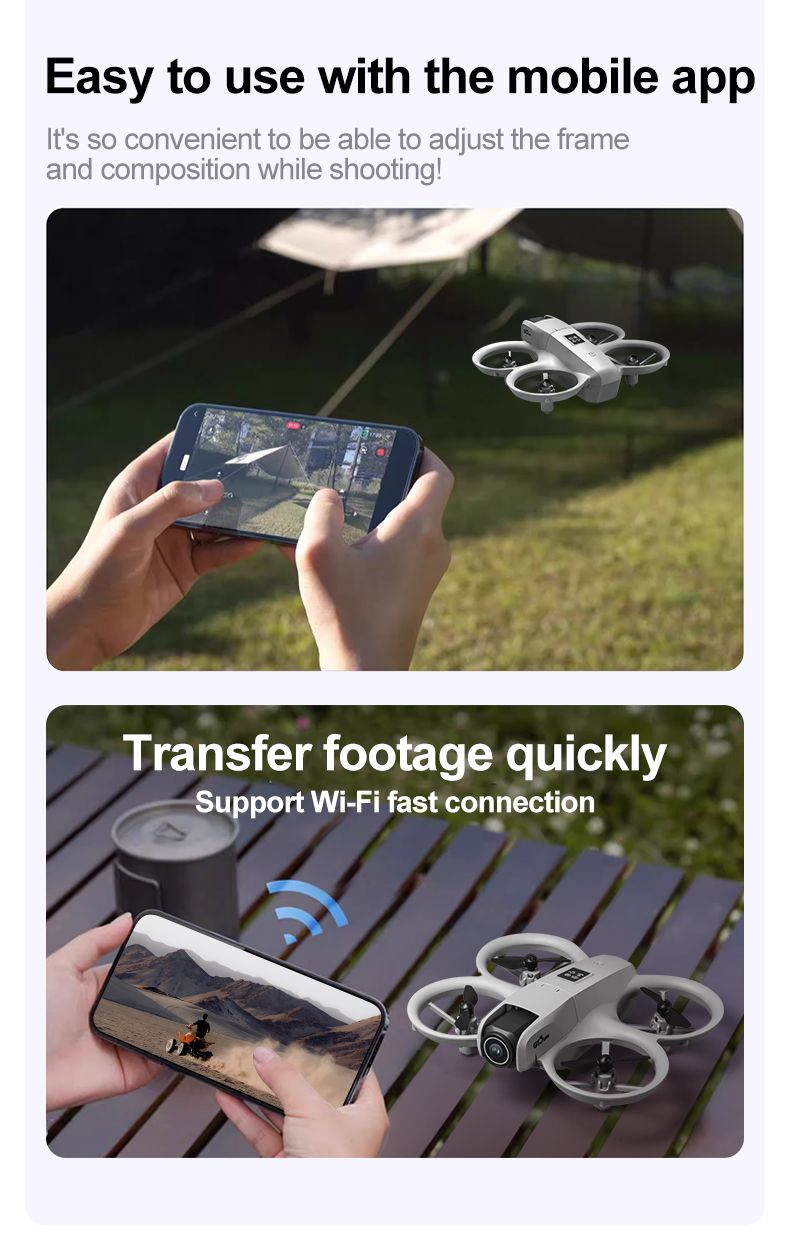 GT3 Mini HD Drone – 4K Dual Camera, Optical Flow, Obstacle Avoidance ...