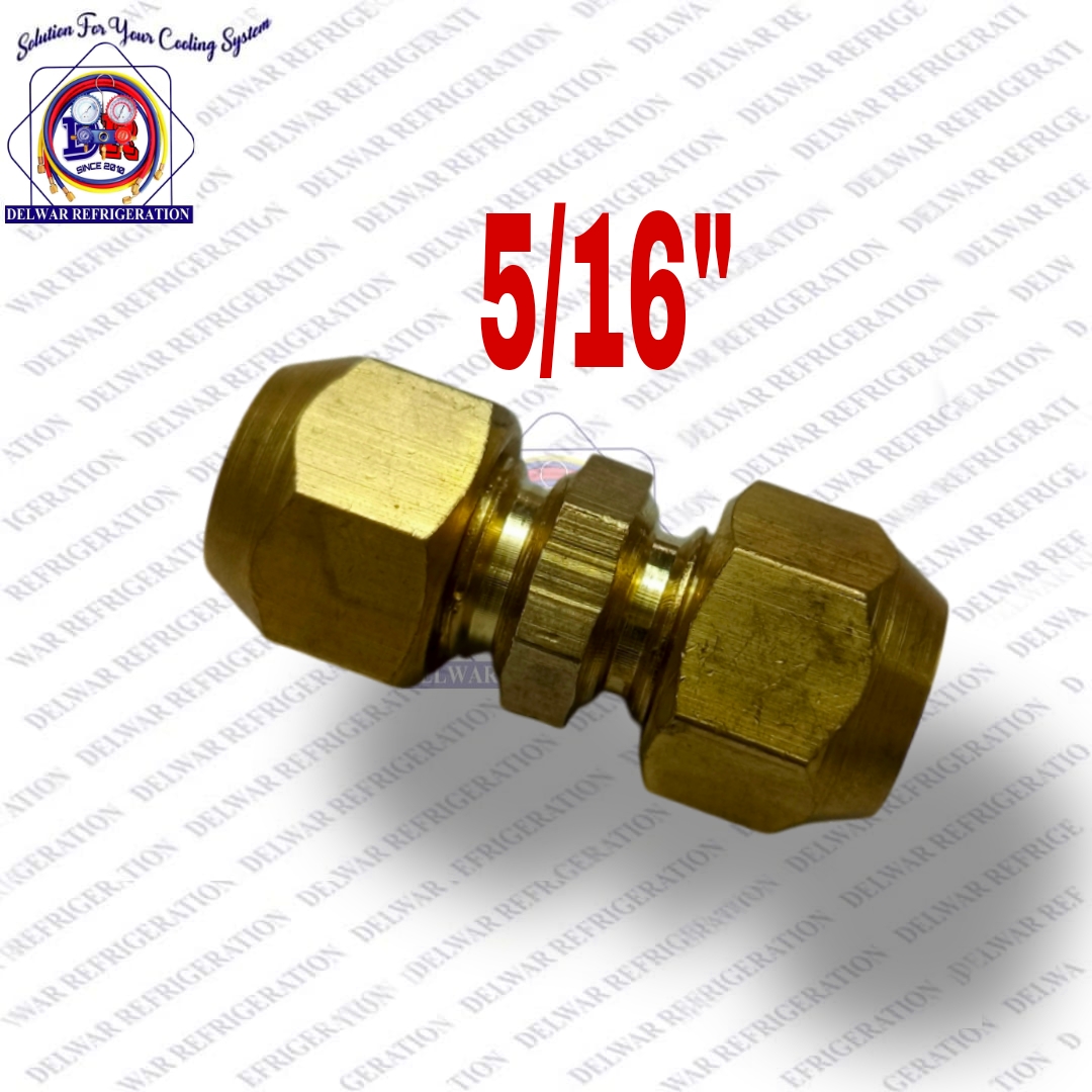 copper pipe extension fitting brass flare union with forged nut 5/16 ...
