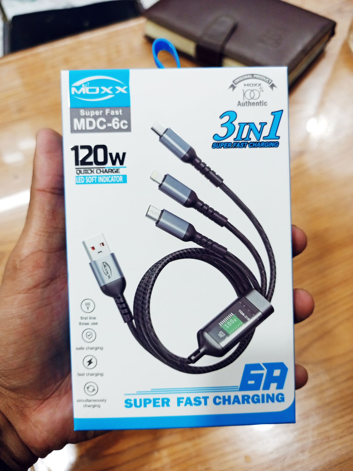 3-in-1 100W Fast Charging Cable Smart Super Fast Charging Support Multi ...