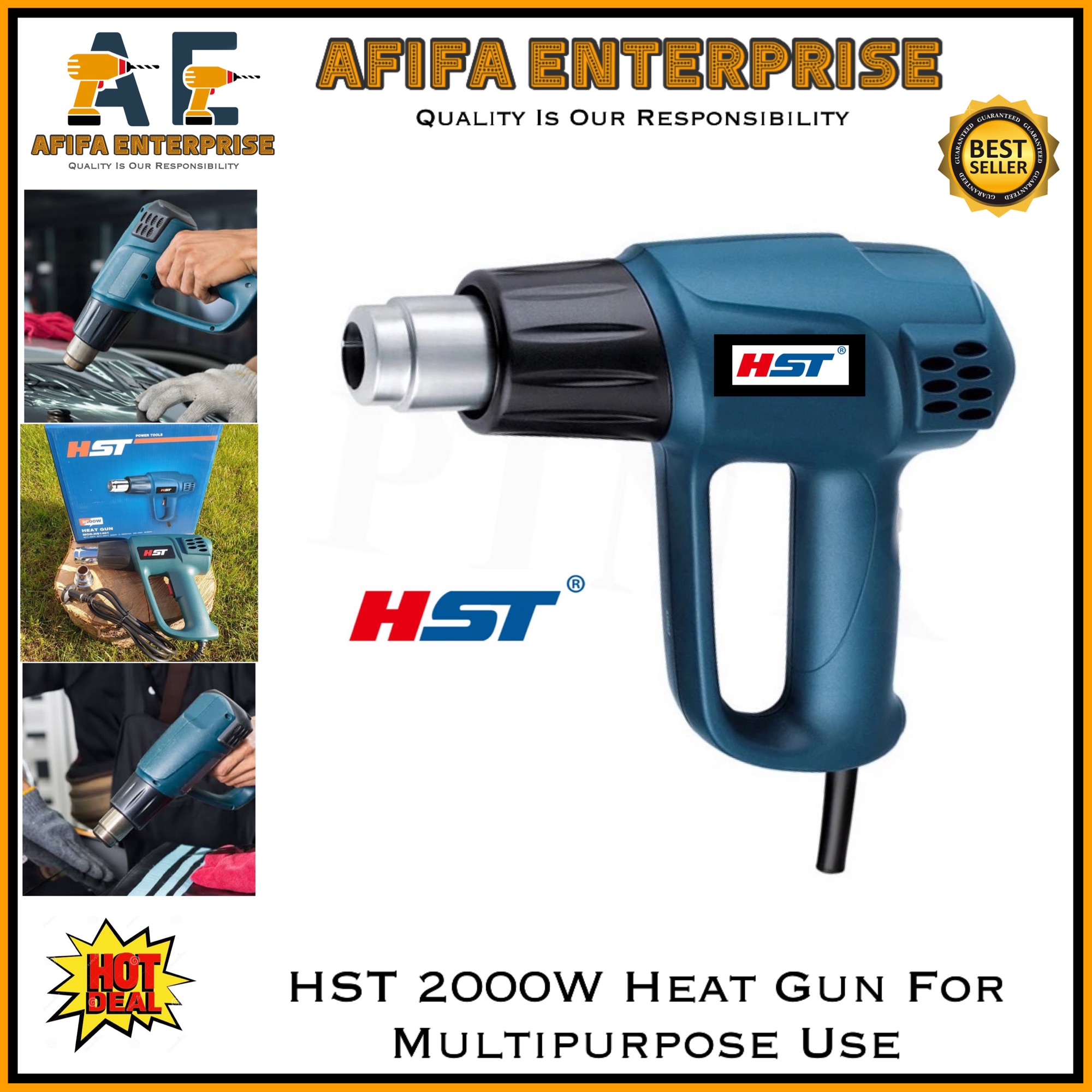 HST 2000W Dual Speed Heat Gun For Multipurpose Use | Daraz.com.bd