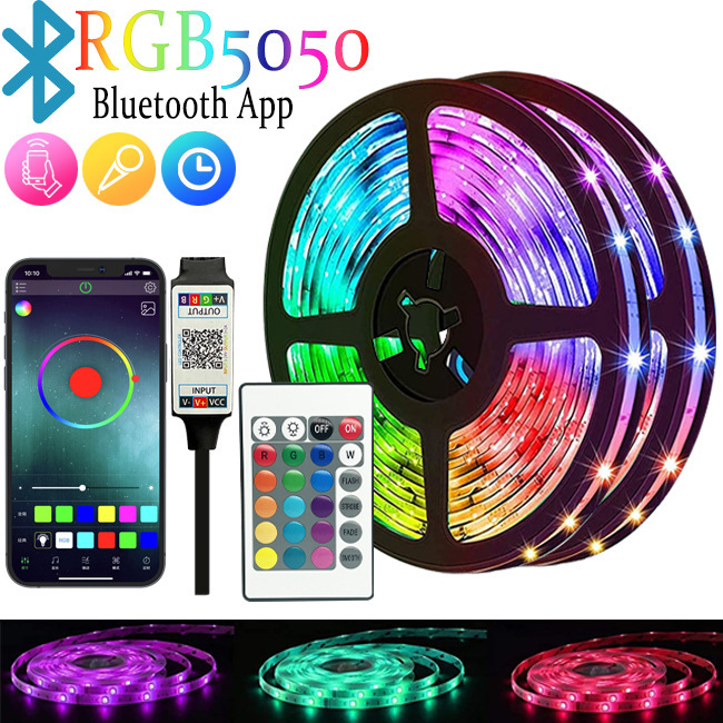 LED Strip Lights RGB 5050 ,5V 1M-30M,16 million colors, RGB , Led Strip ...