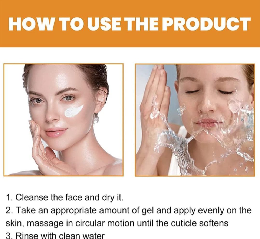 Orange Exfoliating Whitening Gel Brighten Scrub Face Remove Dryness ...
