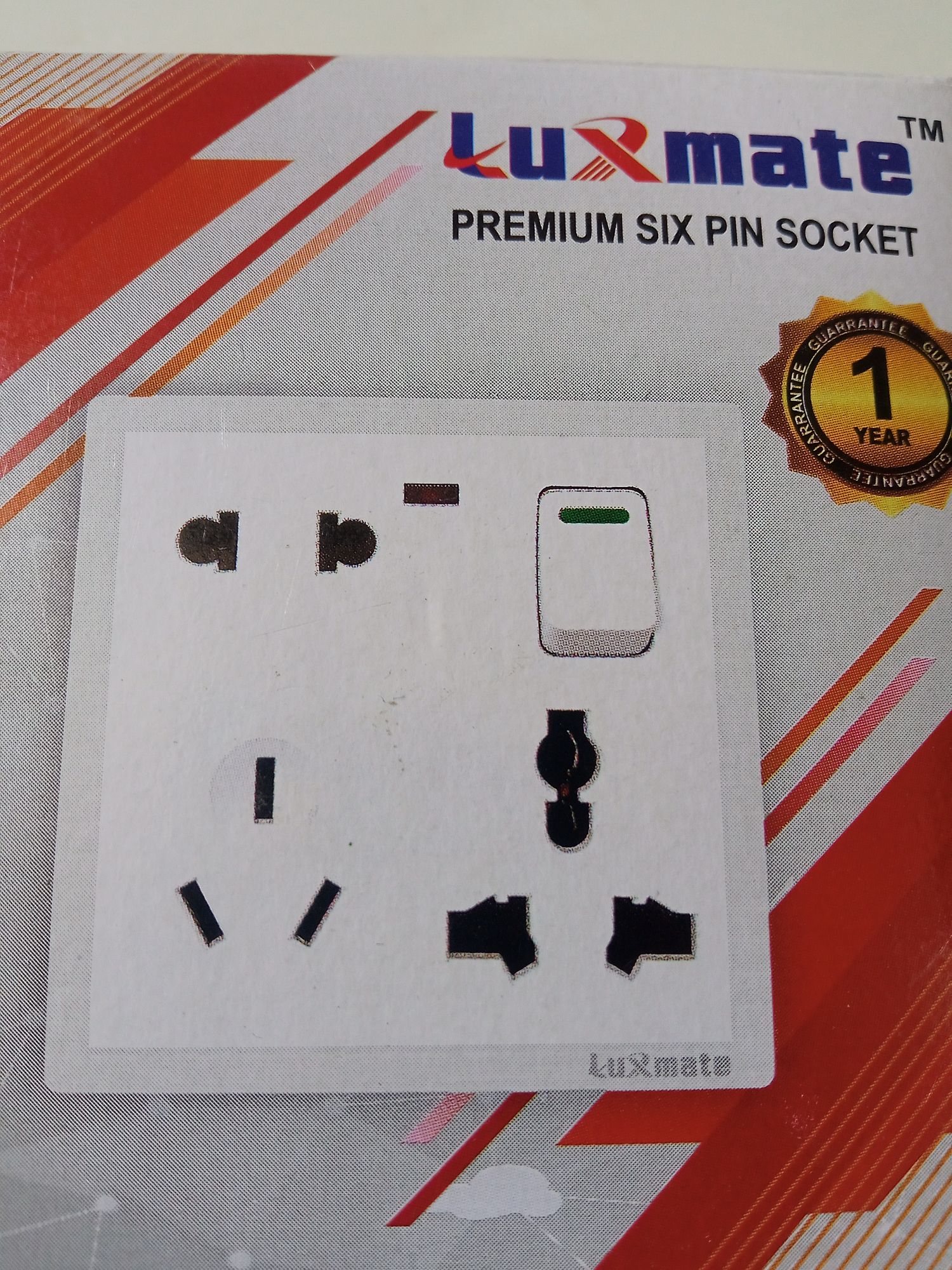 Luxmete premium six pin socket | Daraz.com.bd