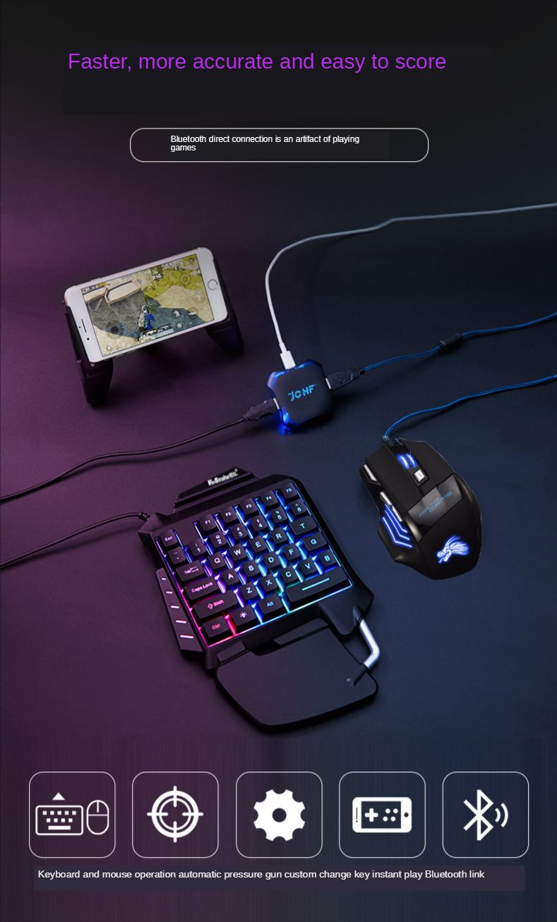 K-Snake Mobile Gaming RGB Keyboard & Mouse Combo | Daraz.com.bd