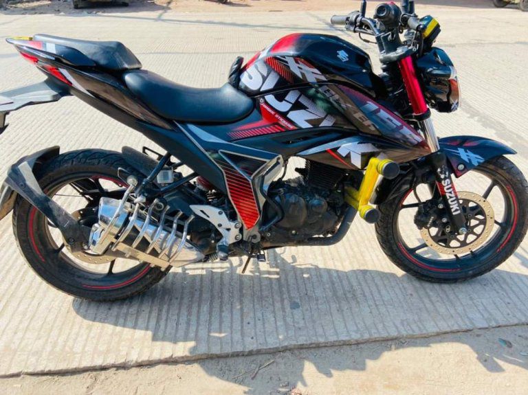 Suzuki gixxer fi blue decals sticker set | Daraz.com.bd