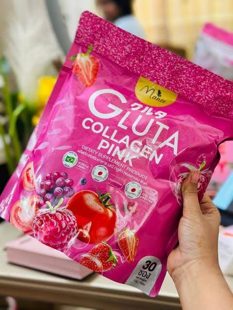 Manee Gluta Collagen Pink Juice 1 pack 30 Sachets