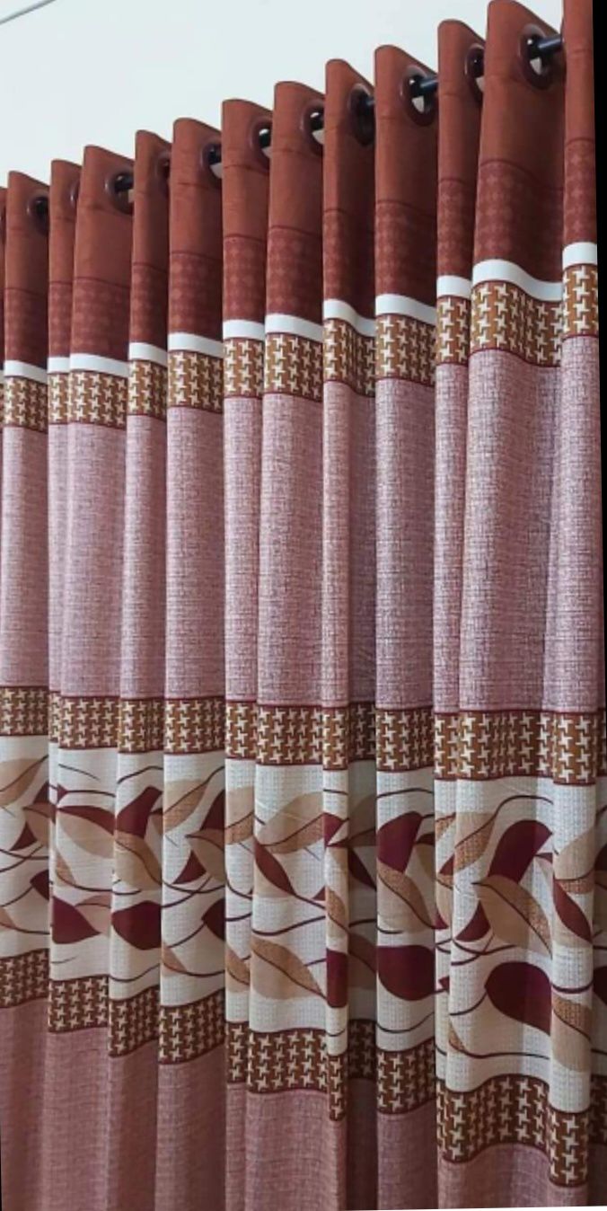 Home Tex Curtains (6 Kuchi Porda) For Door Window Drawing Room Etc ...