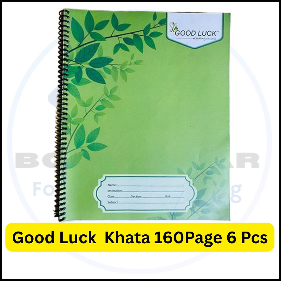 Good Luck Spiral Notebook 160 Pages - 6 pcs | Premium Quality Khata for ...