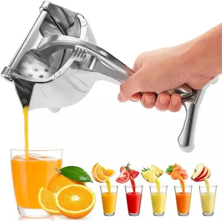 Multifunctional Real Aluminum Manual Juicer Hand Squeezer Fruit Juice ...