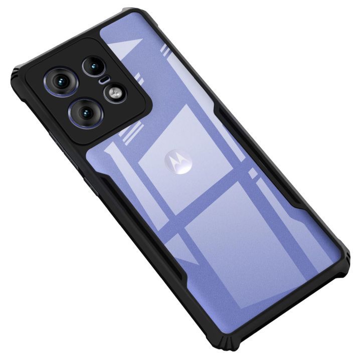 motorola Edge 50 pro black border crystal clear xundd mobile back case ...