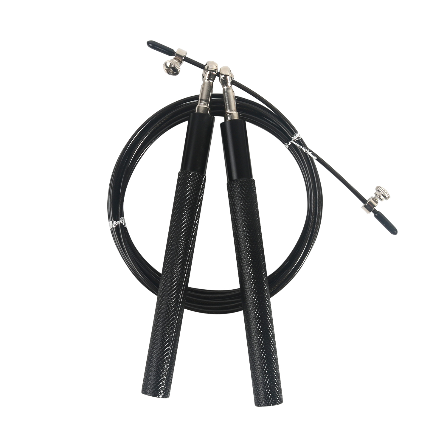 Speed Jump Rope 360° Swivel Ball Bearing Adjustable Steel Coated Rope ...