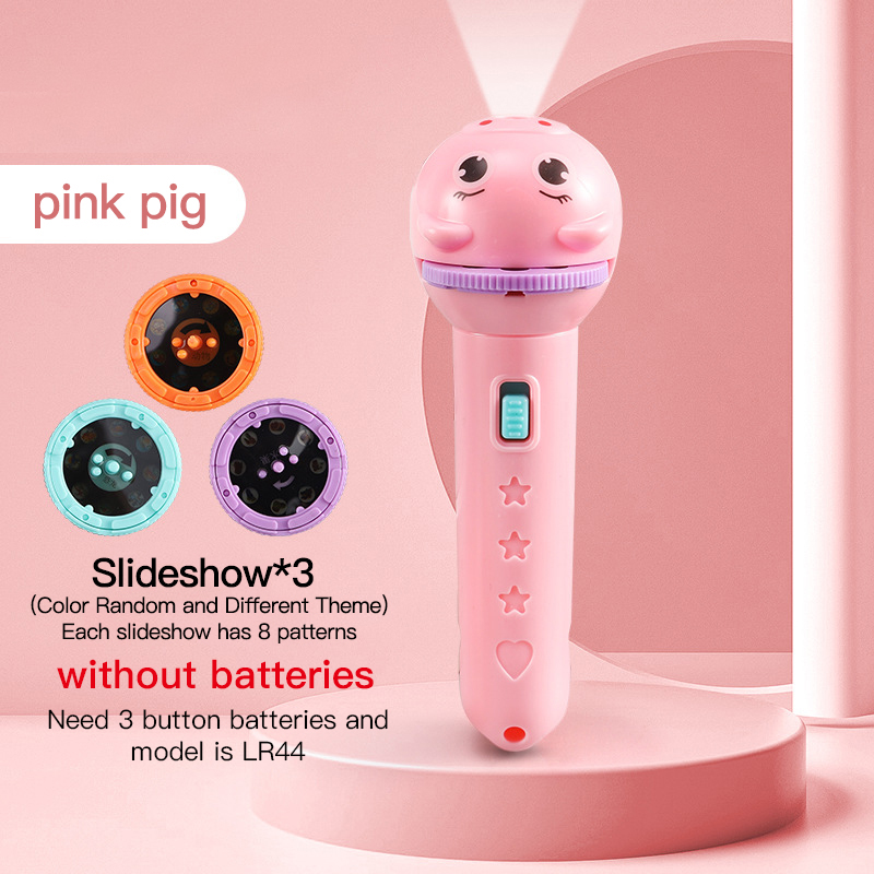 Flashlight Projector Torch Lamp Toy Cute Cartoon Creativity Toy Torch ...