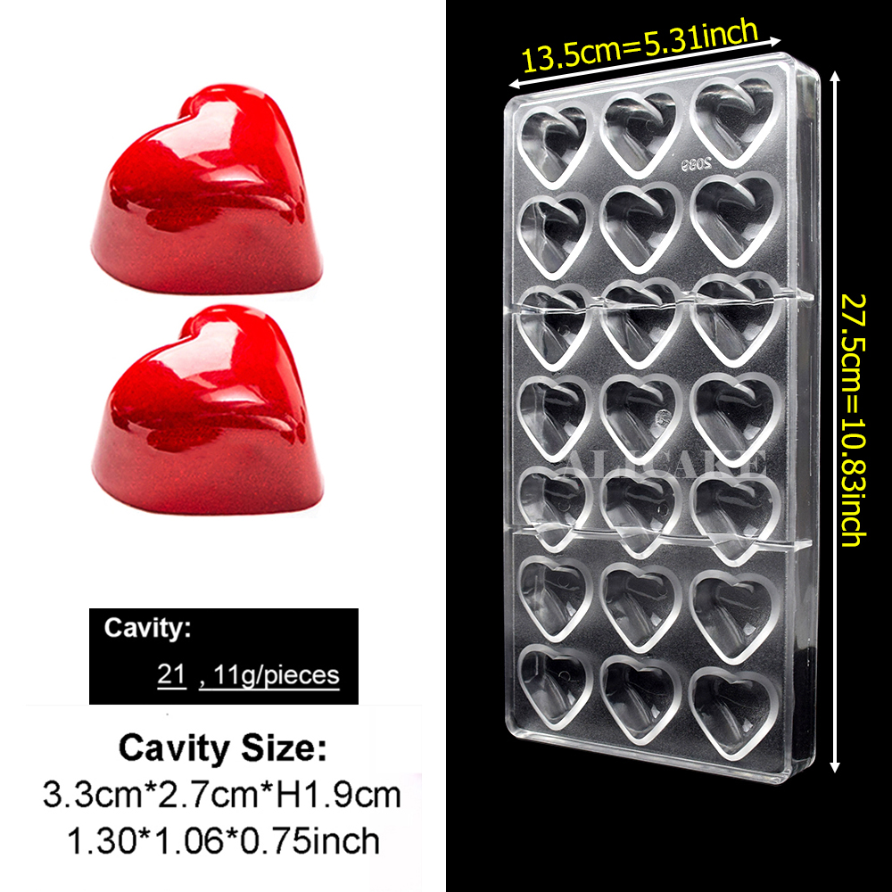 Chocolate Mold Polycarbonate Heart Sphere Shape Candy Bar for ...