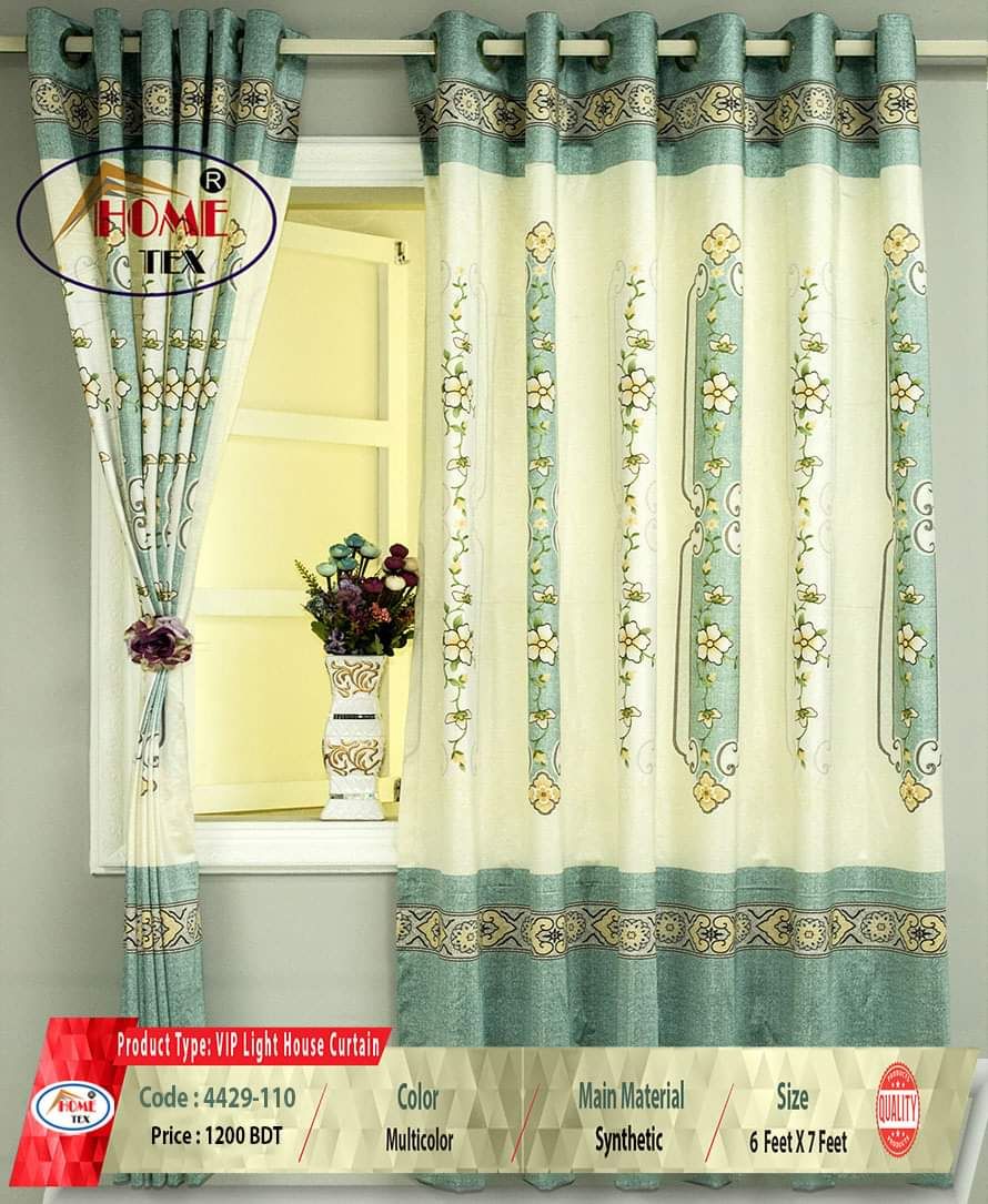 Premium Quality Home tex synthetic Curtain, (6 khuci) Porda, parda for ...