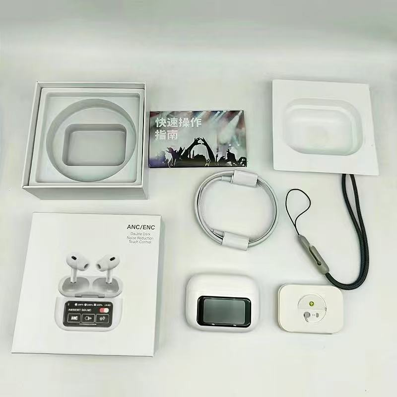 A9 Pro ANC Wireless Earbuds with LCD Smart Color Screen - Noise ...