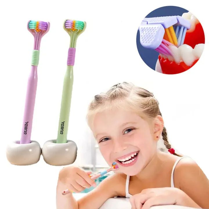Three Sided Soft Hair Tooth Toothbrush 1 Pcs Ultra Fine Soft Bristle ...