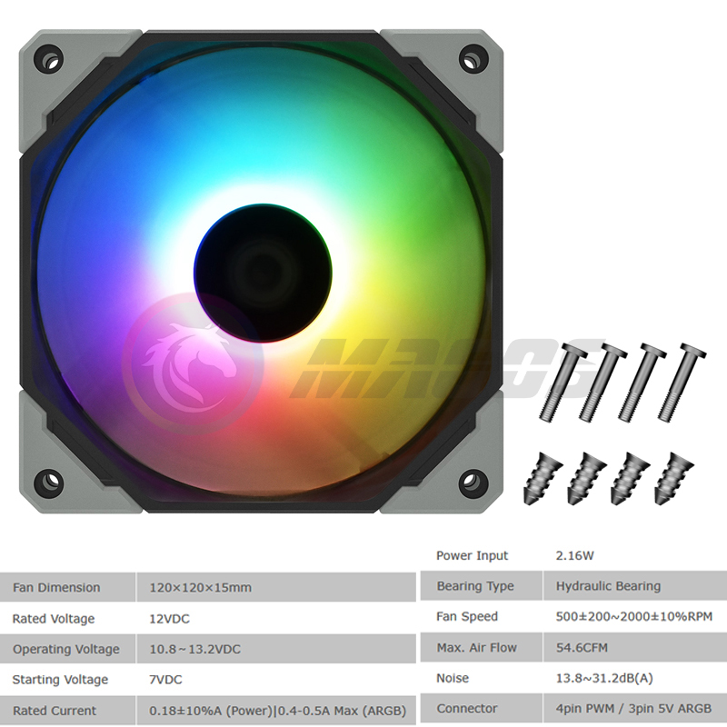 120MM PWM Cooling Fan 15mm Thin CPU Cooler Radiator For Water Cooling ...