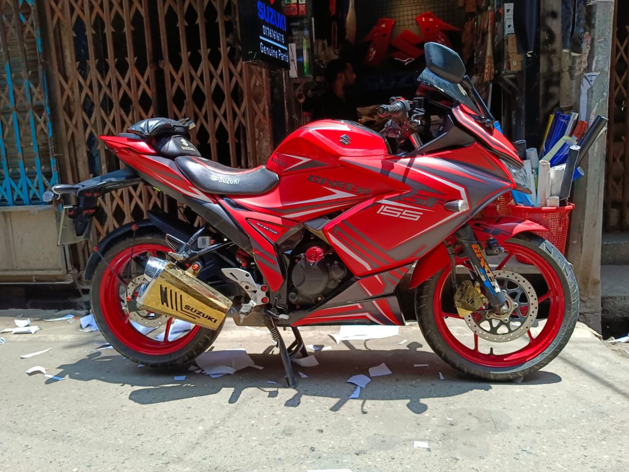 Suzuki Gixxer sf fi modified decals sticker set | Daraz.com.bd