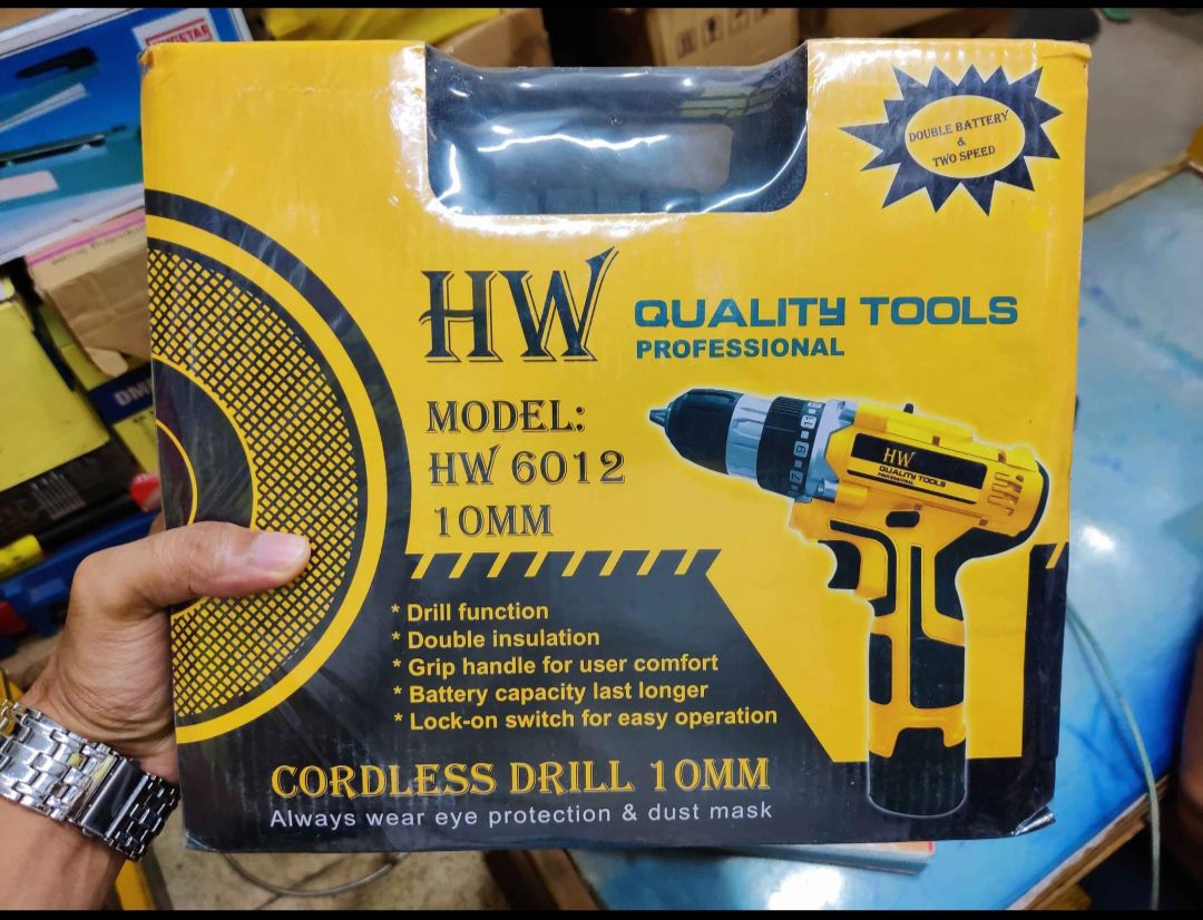 HW 12 VOLT CORDLESS DRILL MACHINE | Daraz.com.bd