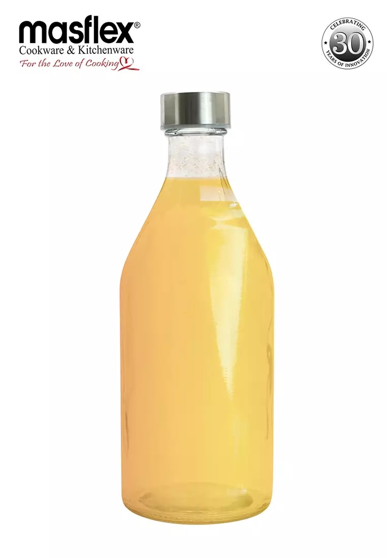 Premium Buxton 1000ML Clear Glass Bottle with Plain Design – Ideal for ...