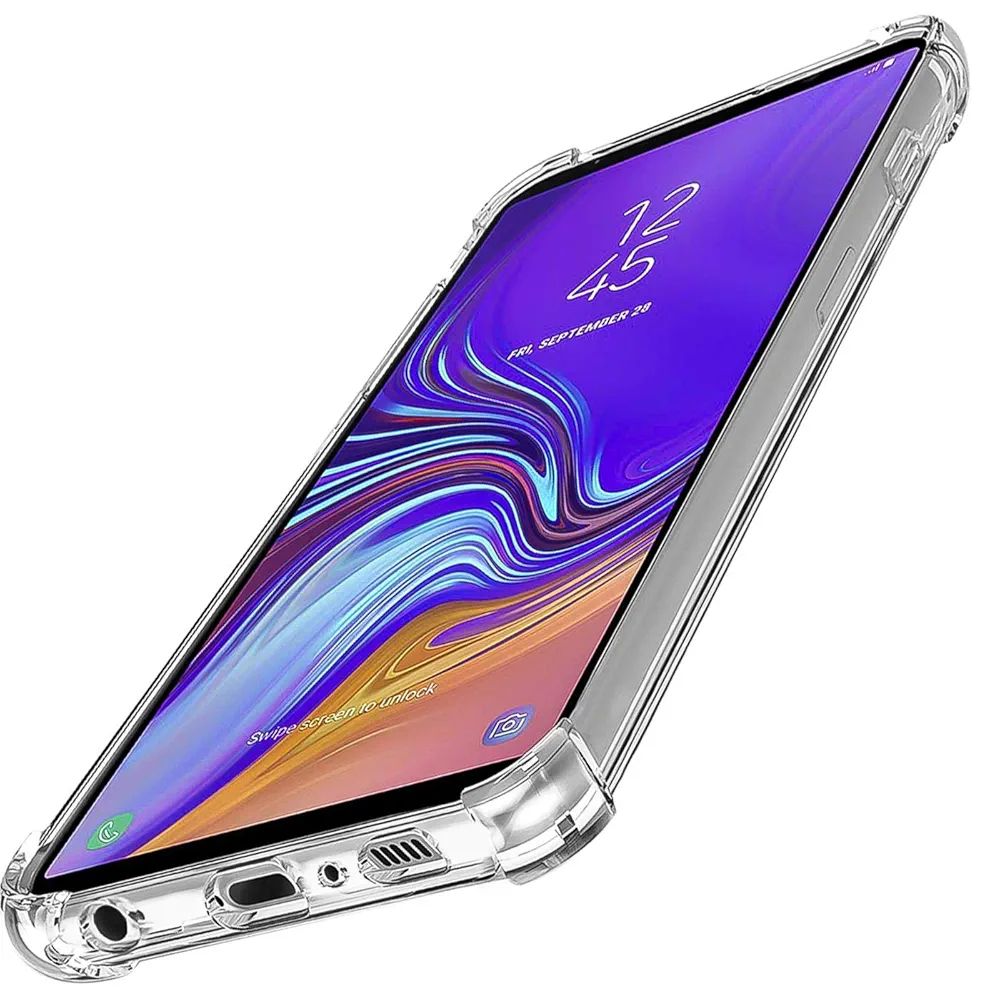 Samsung Galaxy A9 2018 Transparent Clear Slim Soft Cover Skin Gel TPU ...