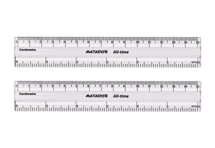 Plastic Scale,MATADOR All-time Plastic Ruler - 6 Inch/15cm | Daraz.com.bd