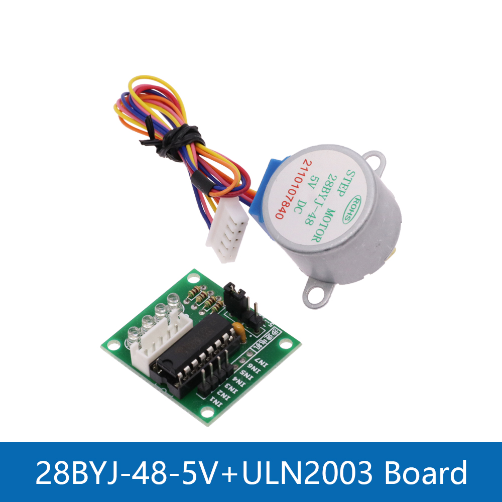 5V 4-Phase 28BYJ-48 DC Gear Step Stepper Motor+ULN2003 Driver Board ULN2003 PIC MCU DIY | Daraz ...