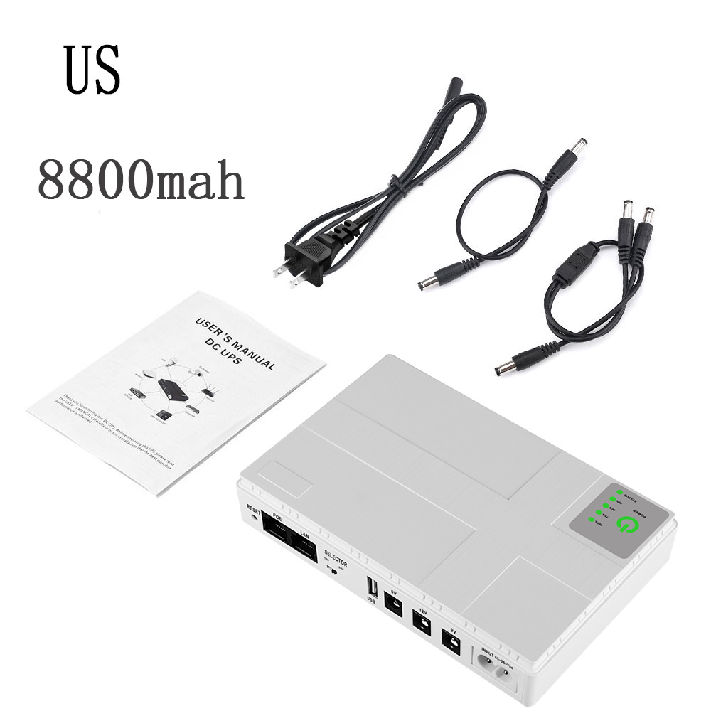 1018P DC Uninterruptible Power Supply UPS Router Built-in Adapter ...
