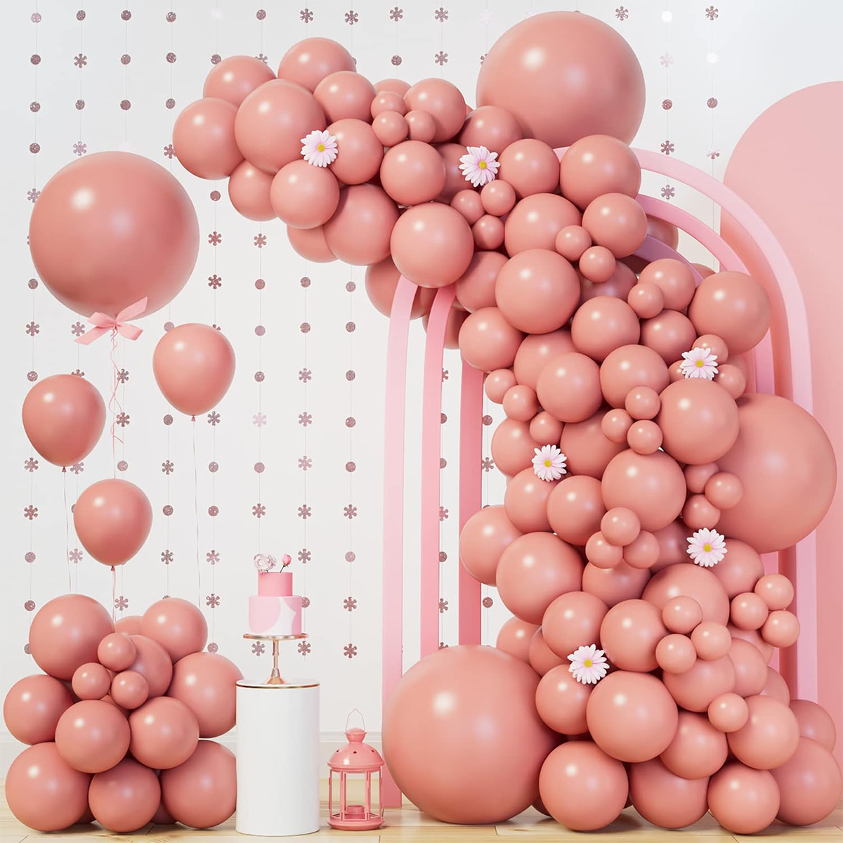 148Pcs Pastel Pink Balloons Baby Pink Balloon Garland Arch Kit Baby ...